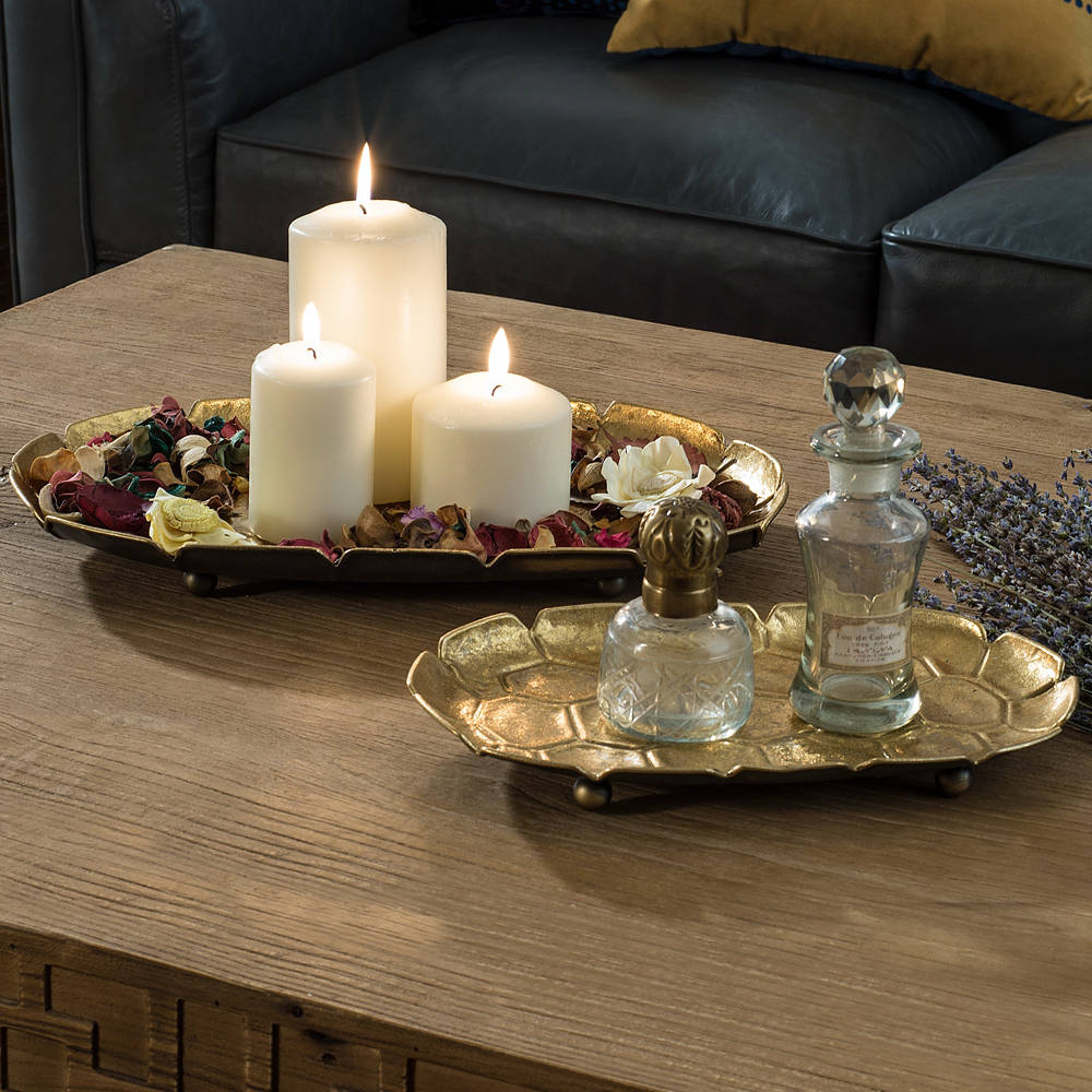 Gold decorative trays – Nook and Cranny