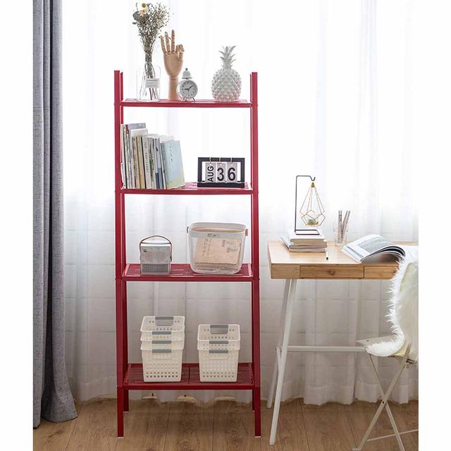 Asher Bookshelf In Red Colour. – Nook and Cranny