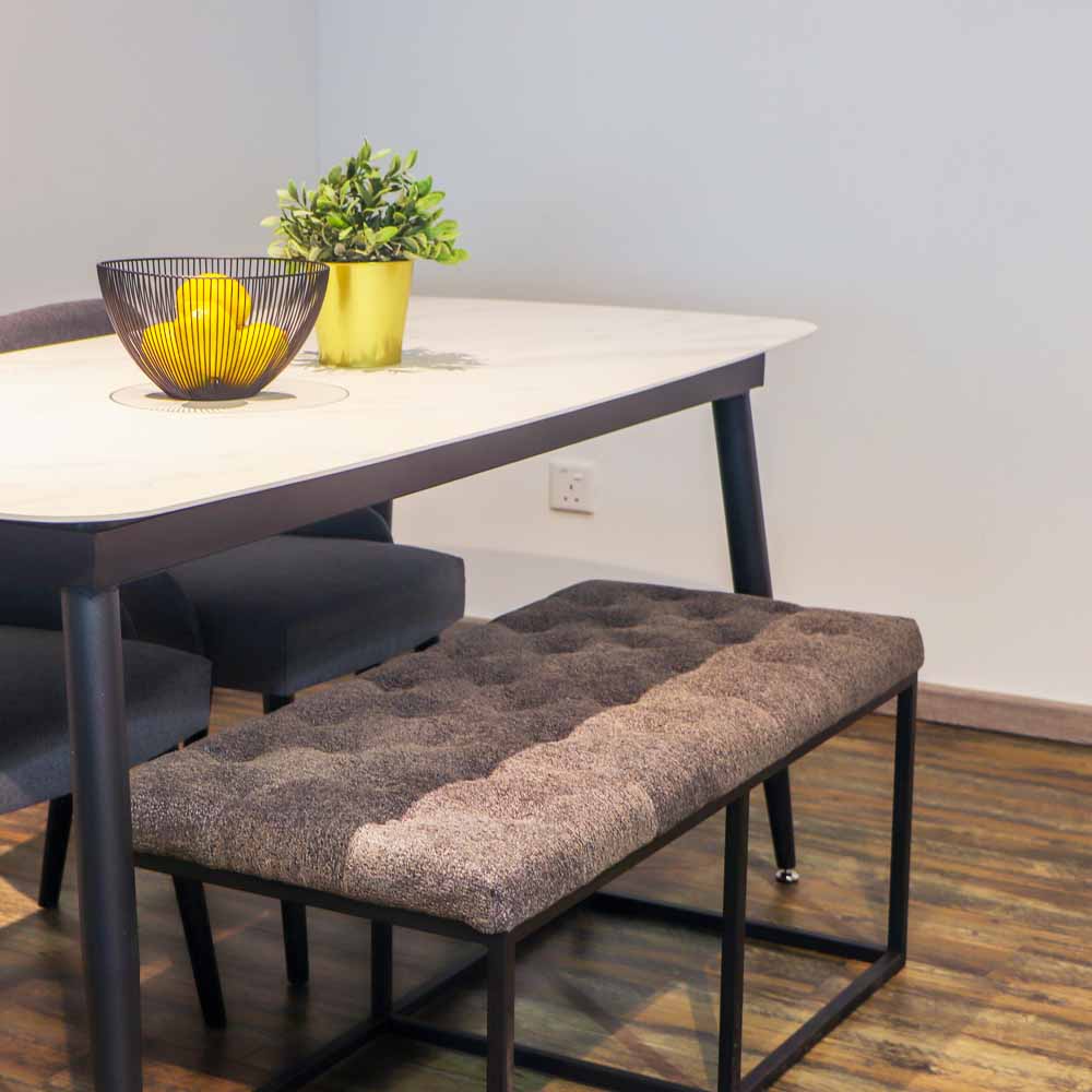 Juniper Stone Table with Tesa Bench – Nook and Cranny
